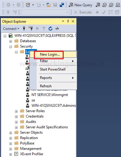 penetration testing lab setup ms sql