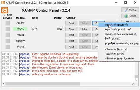 how to fix the xampp error apache shutdown unexpectedly techniq world