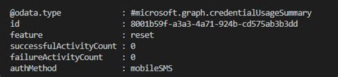 azure ad authentication methods summary reports using