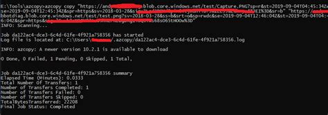 cannot use azcopy from one blob to another with sas stack overflow