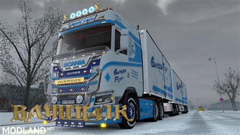 Scania S 2016 Scs Europe Flyer Skin Pack Mod For Ets 2