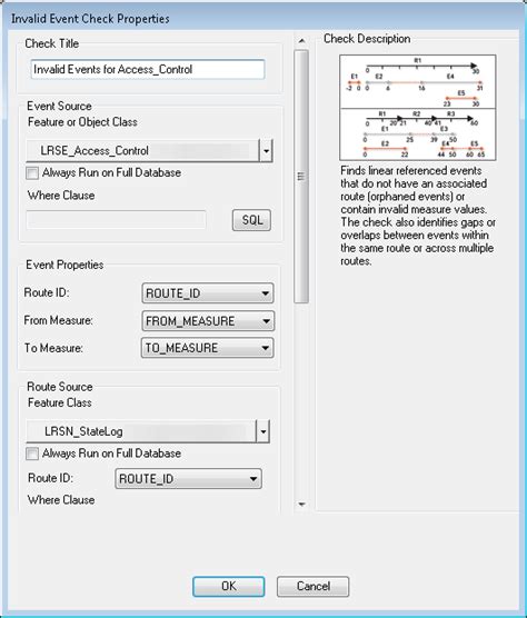 finding invalid events—arcmap documentation