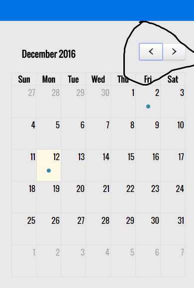 fullcalendar js how do you style the monthly forward and back buttons