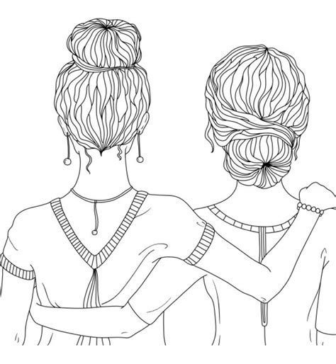 Desenhos De Melhores Amigas Sempre Para Colorir E Imprimir Hot Sex