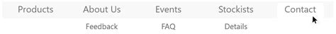 html how can i center the sub list items like the