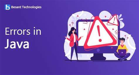 java error types of errors in java 100 free java tutorials