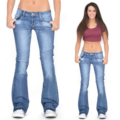 60s 70s Bootcut Flared Hipster Jeans Faded Blue Bellbottoms Flares