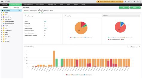 network ip scanner ip scanning tool manageengine oputils