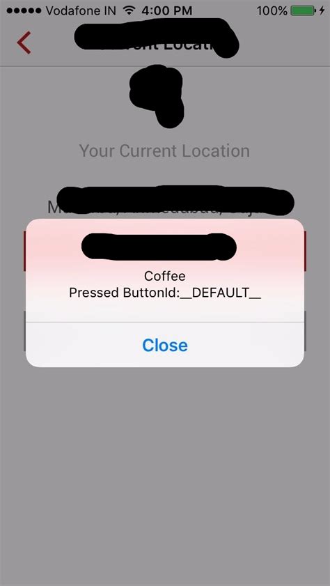 objective c ios how to get alertview button action from onesignal