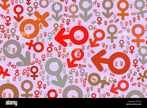 Résumé Signe De Sexe Masculin Ou Féminin Bon Pour La Page Web Papier