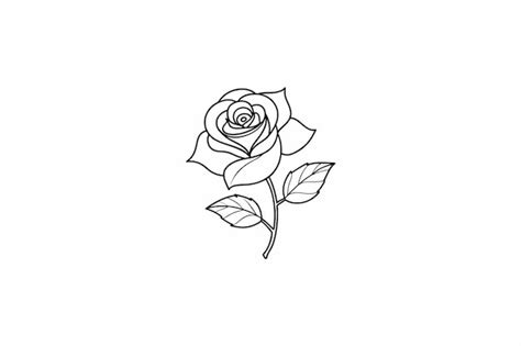 デザイン要素のためのバラの花と子供向けのカラーブックのページ Premium Ai生成ベクトル画像