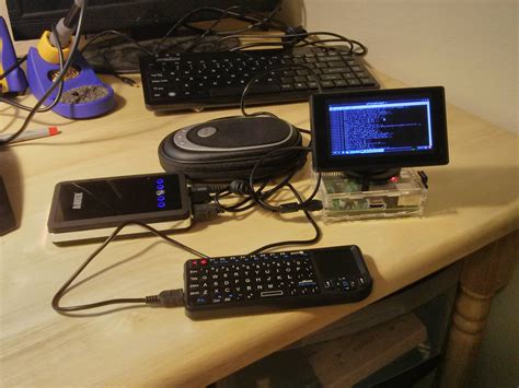 my portable pi setup raspberry pi