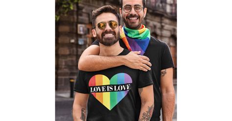 Love Is Love Rainbow Heart Lgbtq Pride T Shirt Zazzle