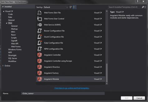 chart widgets with server side data in mvc using angular js and web api