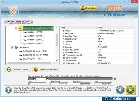 screenshots of ntfs data recovery software for how to restore erased files