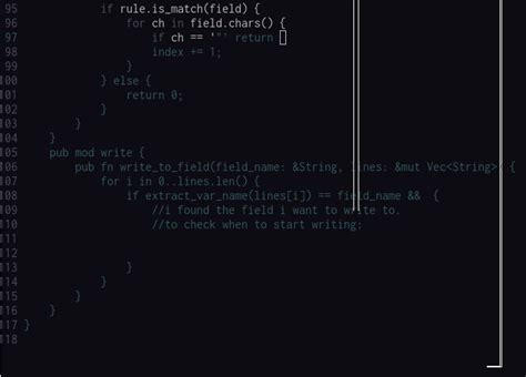 micro messes up syntax highlighting in rs rust files when single
