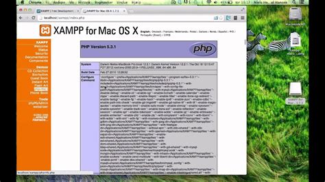 install localhost server xampp verify via php youtube