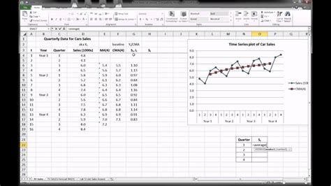 excel time series forecasting part 2 of 3 youtube