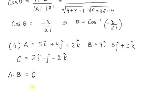 Solved If A 2i 2j K And B 3i 6j 2k Find AÂ·b A Ã— B And
