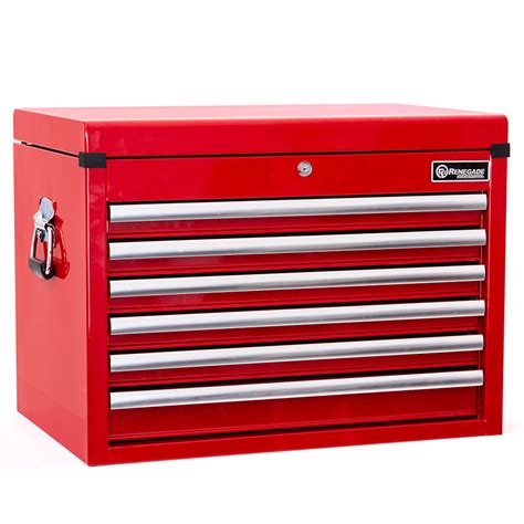 Renegade Industrial 26 6 Drawer Red Full Size Top Box Tool Chest