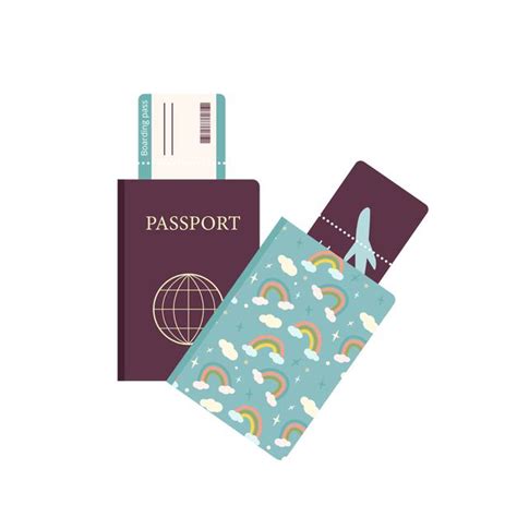 Premium Vector Travel And Vacation Passports And Tickets