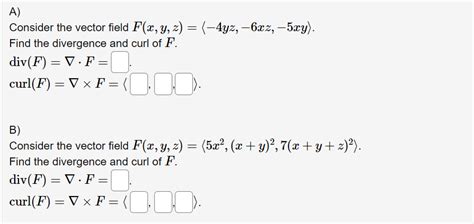 Solved A Consider The Vector Field