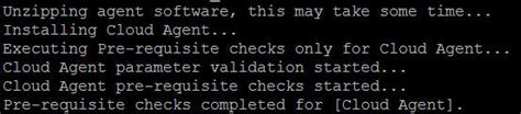 prerequisites for installing cloud agents