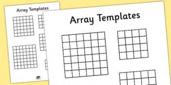 array multiplication templates work sheet twinkl