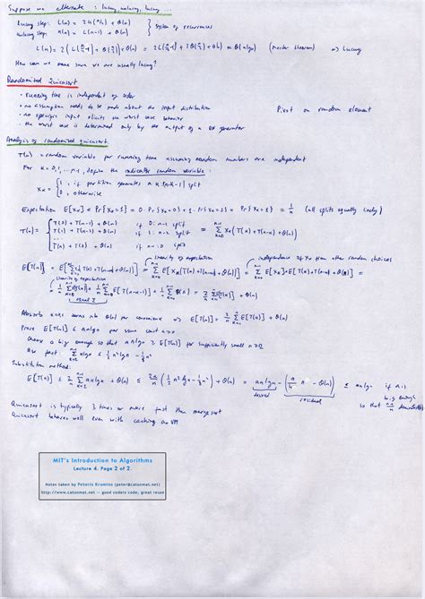 mit s introduction to algorithms lectures 4 and 5 sorting