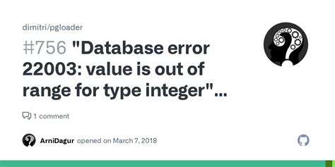 database error 22003 value is out of range for type integer