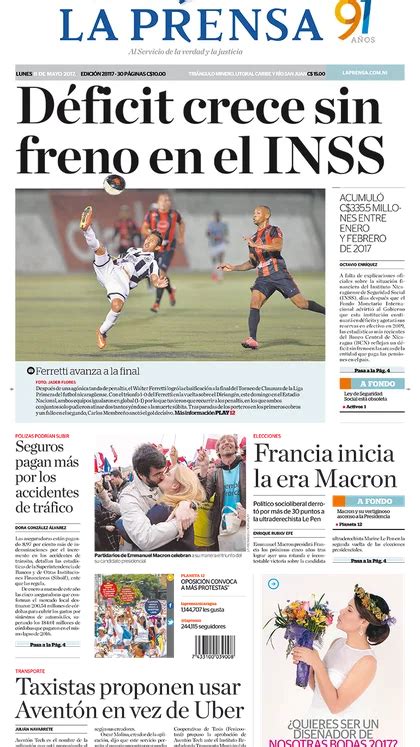 La Prensa Nicaragua Lunes 08 De Mayo De 2017 Infobae