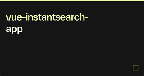vue instantsearch app codesandbox