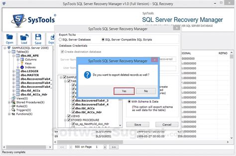 systools sql server recovery manager pricing features
