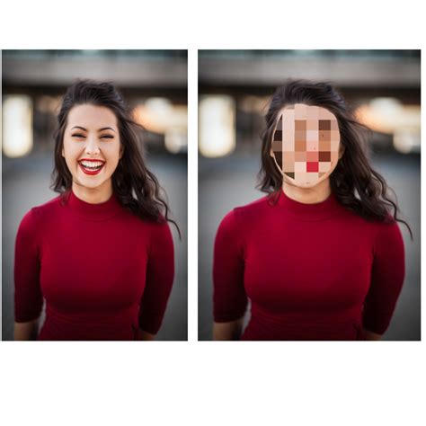 face detection face blurring in live stream video and images using