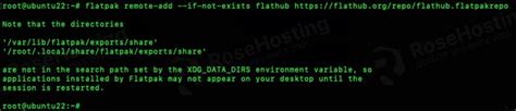 how to install flatpak on ubuntu 22 04 rosehosting