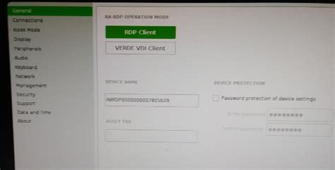 enabling rdp client in the rx rdp and rx 300 thin client devices