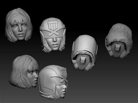 Stl File Cassandra Anderson Judge Dredd 🧑‍⚖️ ・model To Download And 3d