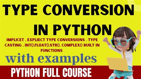 type conversion in python type casting in python implicit