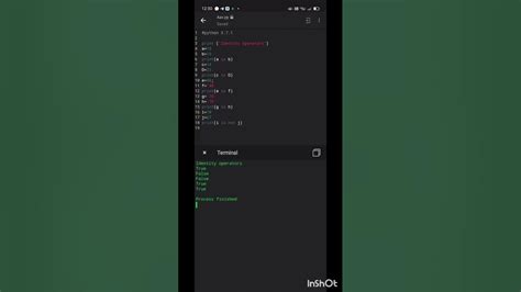 identity operators in python youtube