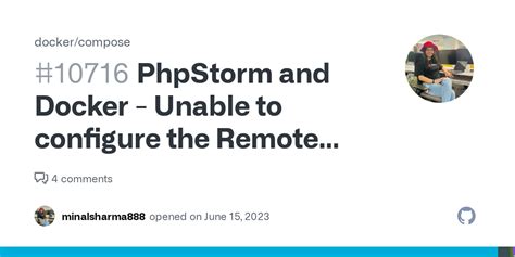 phpstorm and docker unable to configure the remote php interpreter