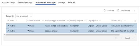configure automated messages microsoft learn