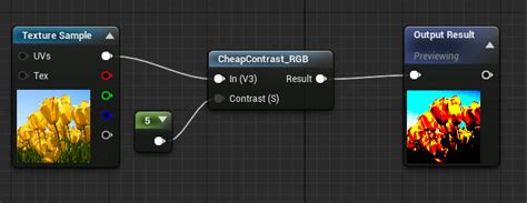 image adjustment material functions in unreal engine unreal engine