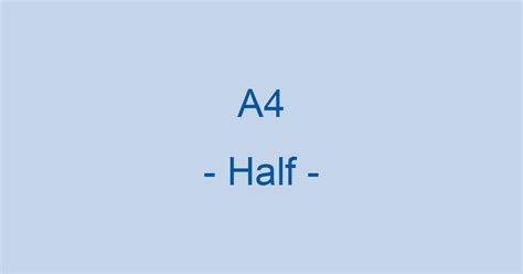 A4用紙の半分のサイズ（大きさ）は？封筒サイズや縦半分も紹介｜office Hack