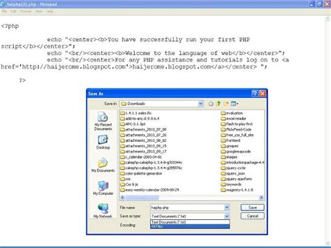 running your first php script on windows using xampp in your localhost