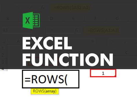 excelsirji excel function rows