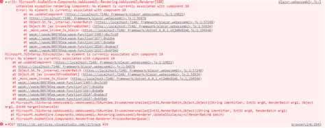 blazor unhandled exception cannot provide a value for property