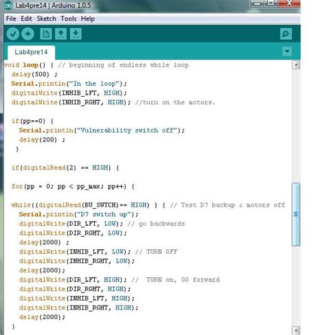 lab 4pre arduino 2014