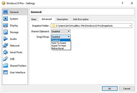 enable the copy and paste functionality between the host and guest vms