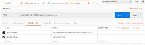 how can test api in postman devlopment trudesk
