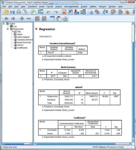 performing simple linear regression using spss by ahamed ifham medium